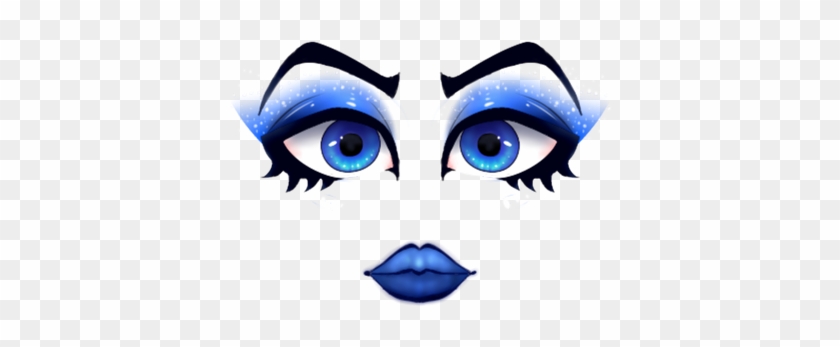 Bubble Blue - Roblox Face Pink Makeup - Free Transparent PNG Clipart ...